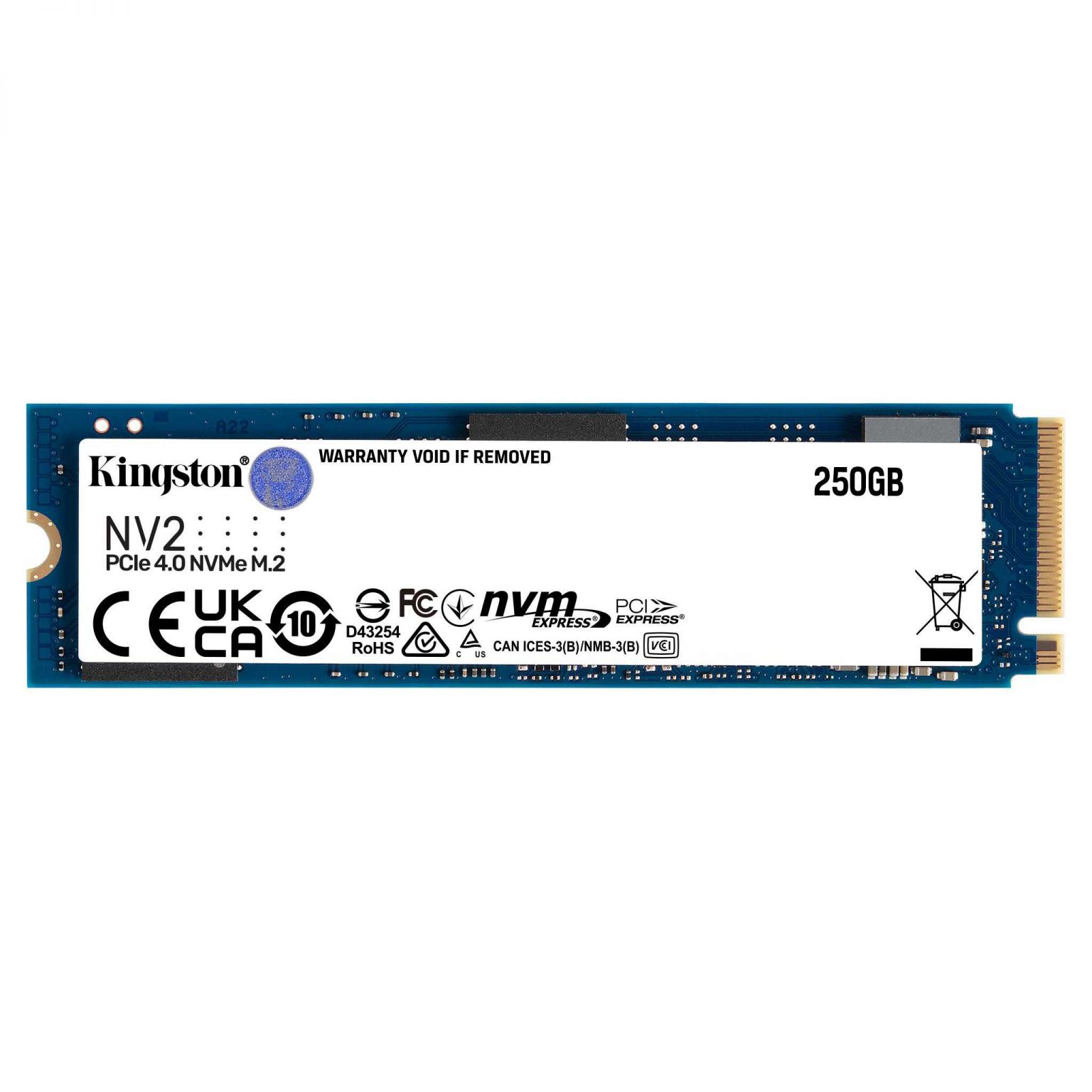 SSD Kingston NV2 NVMe PCIe 4x4 250GB - SNV2S/250G - Chính Hãng